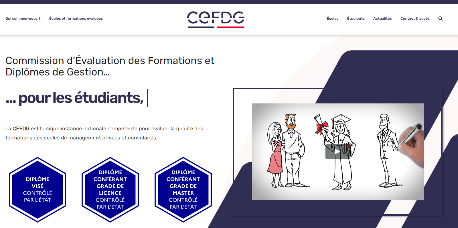 Pour les étudiants - CEFDG - Commission d'évaluation des formations et ...